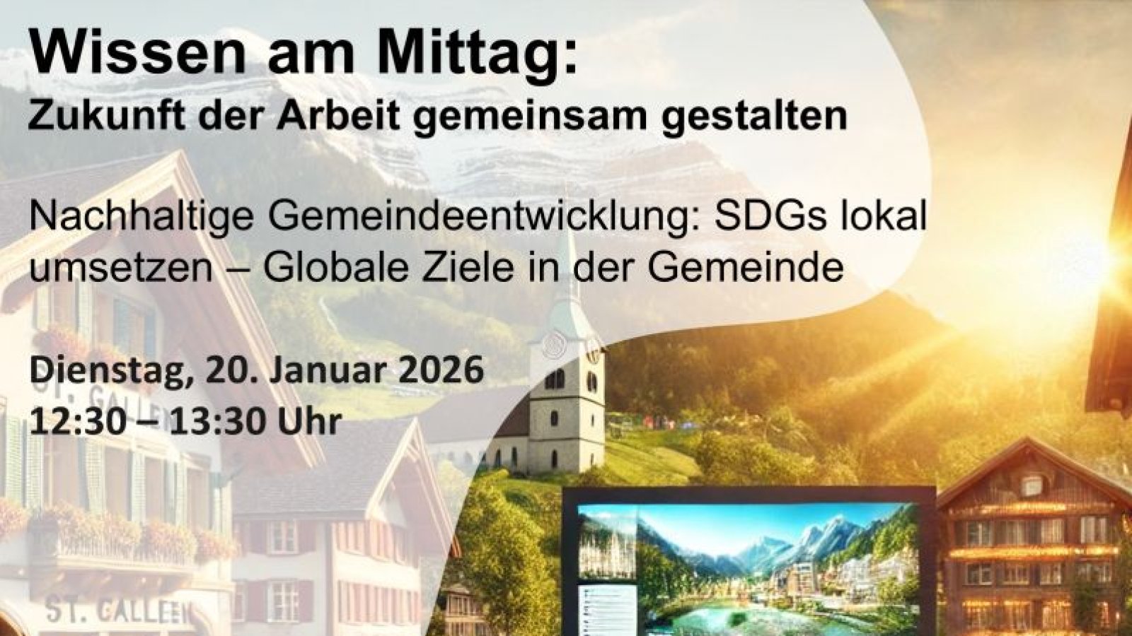 ONLINE: Wissen am Mittag - Nachhaltige Gemeindeentwicklung - SDGs – Saiten